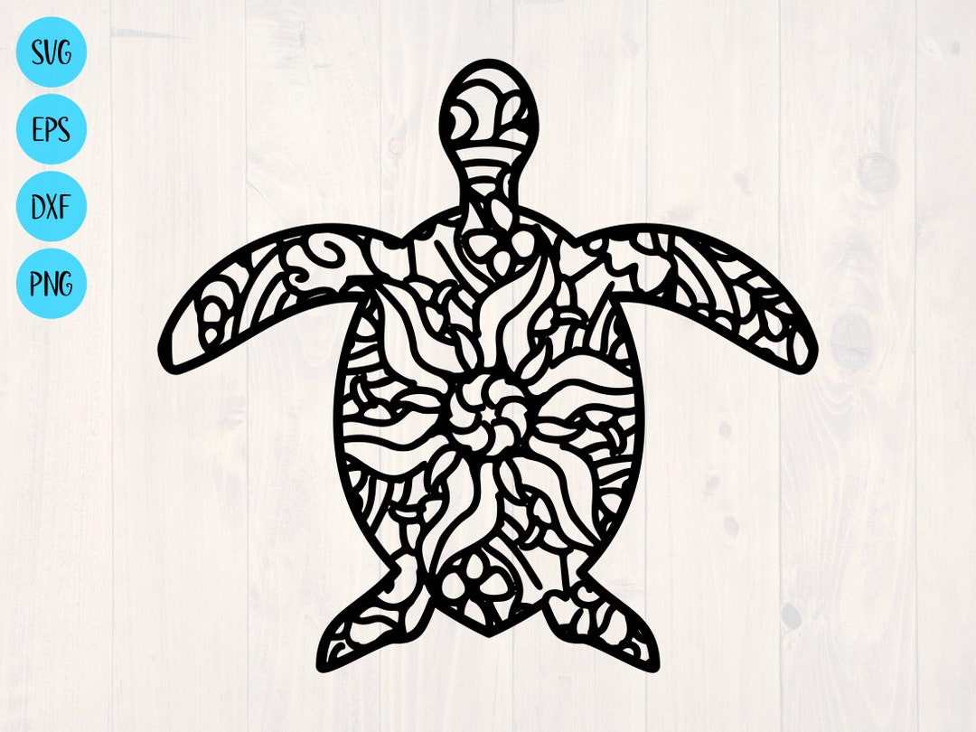Turtle Mandala SVG, Sea Turtle Svg, Animal Mandala Svg, Save the ...