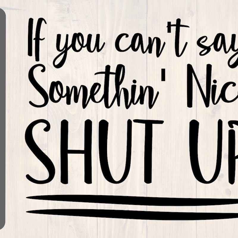 Sei nett oder sie ruhig - Etsy.de