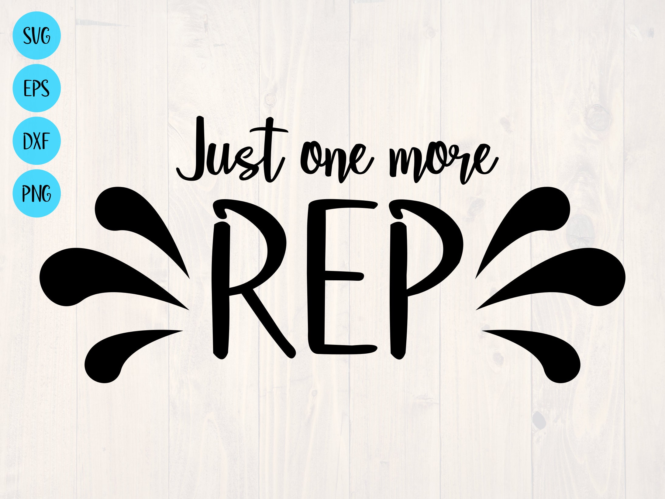 Just One More Rep SVG is a Funny Weight Lifting Shirt Design - Etsy