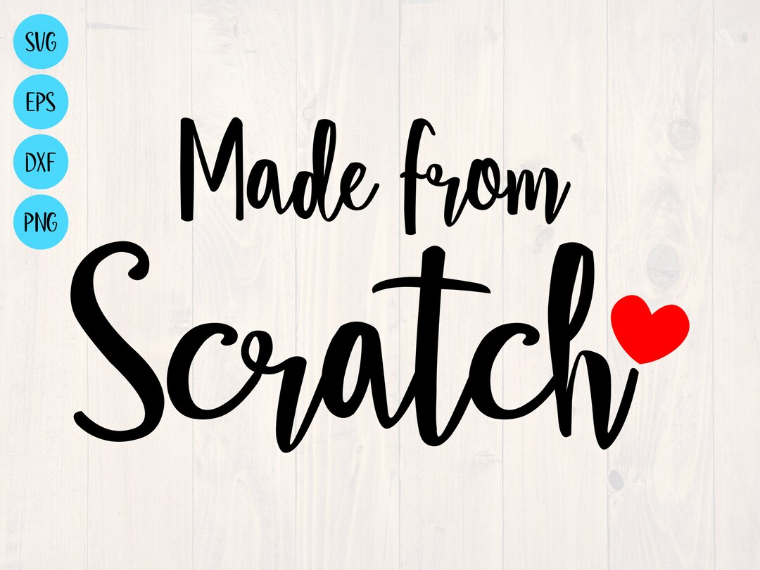 Made From Scratch SVG is a Kitchen Apron and Baby Onesie Design - Etsy