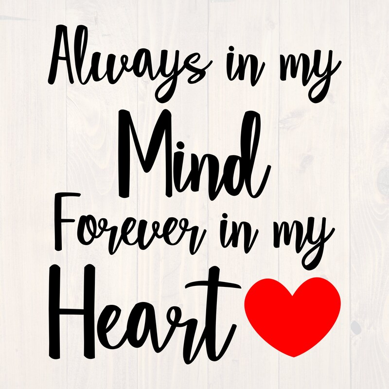Forever in My Heart Svg - Etsy