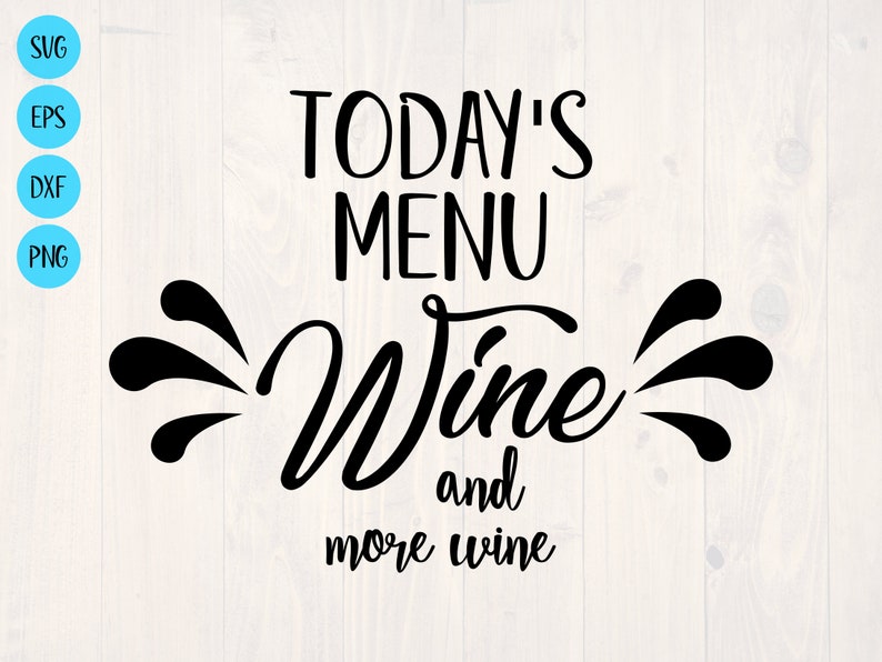 Toda's Menu Wine SVG is a Funny Wine Lover Shirt and - Etsy