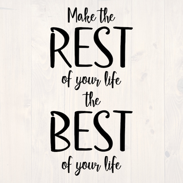 Rest of Your Life - Etsy