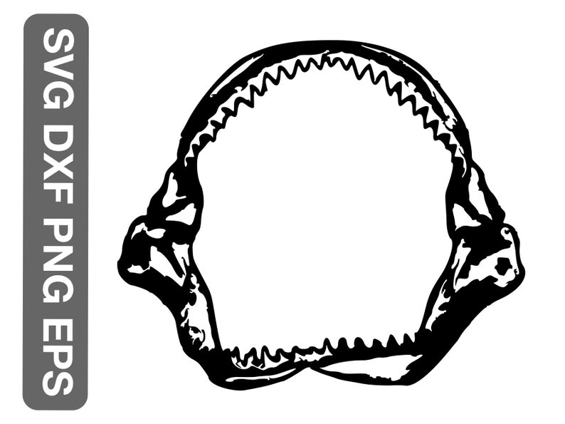 Shark Jaw Svg Png Eps and Dxf Shirt and Mug Design for | Etsy