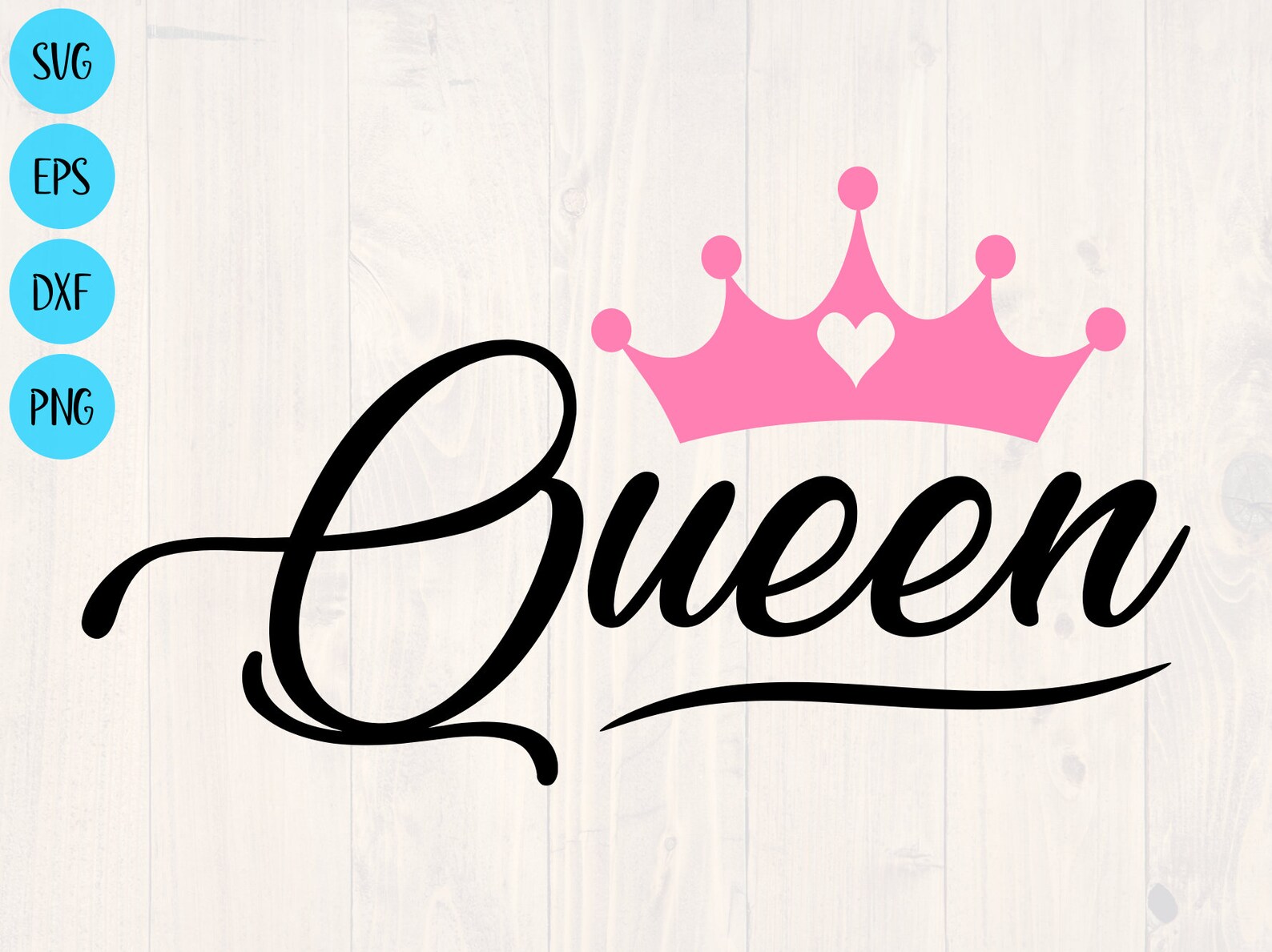 Queen svg png eps and dxf clipart and shirt design for | Etsy