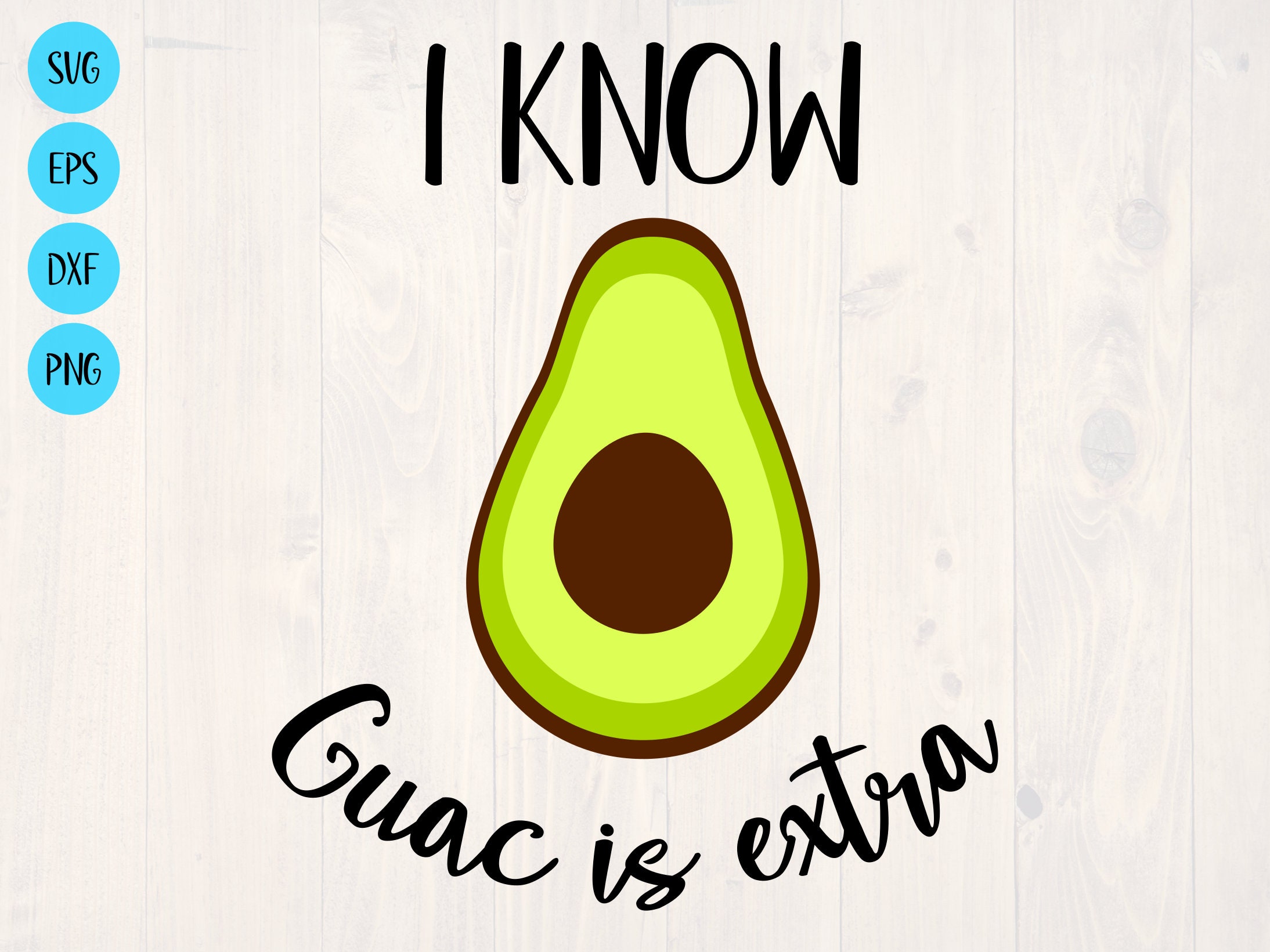I know guac is extra SVG | Etsy