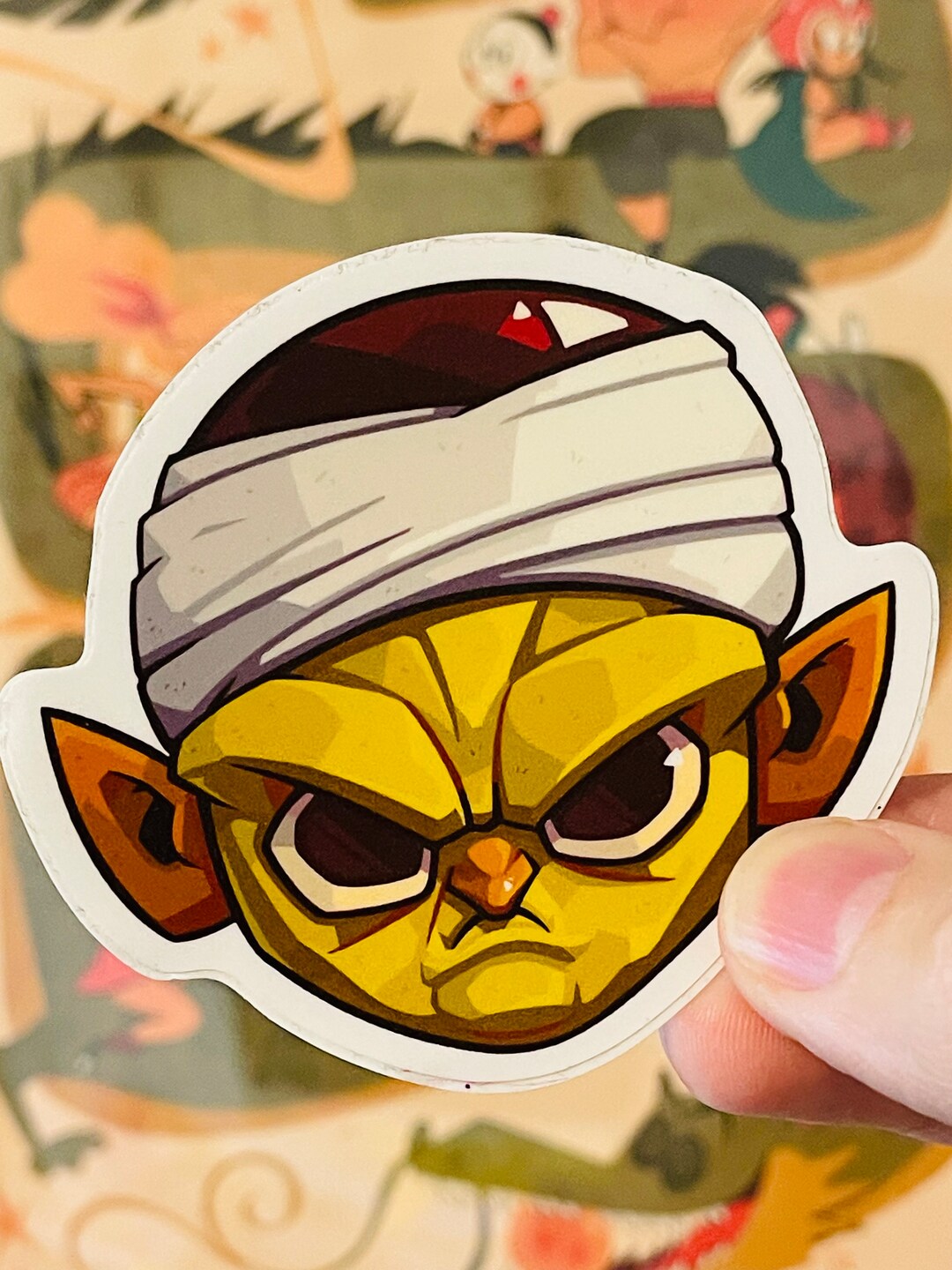 Grumpy Piccolo Matte Vinyl Sticker Funny Sticker Gifts Under 10 Laptop ...