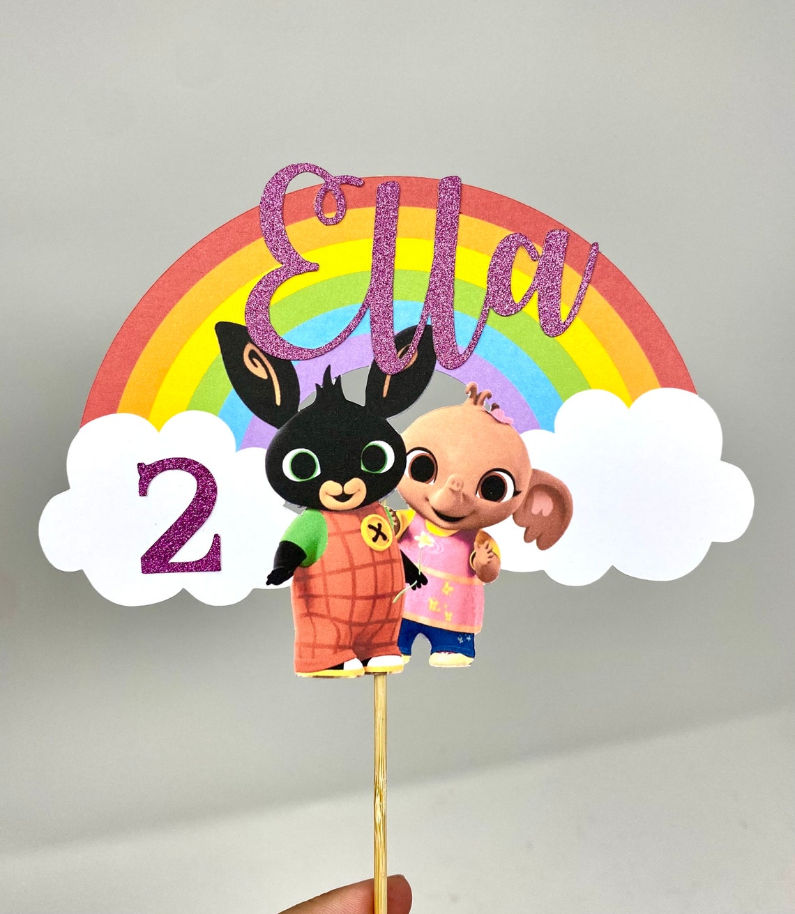 Bing Bunny and Sula Cake Topper - Etsy UK