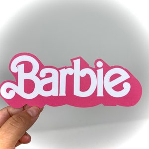 Barbie Doll Cake Topper and Logo - Etsy UK