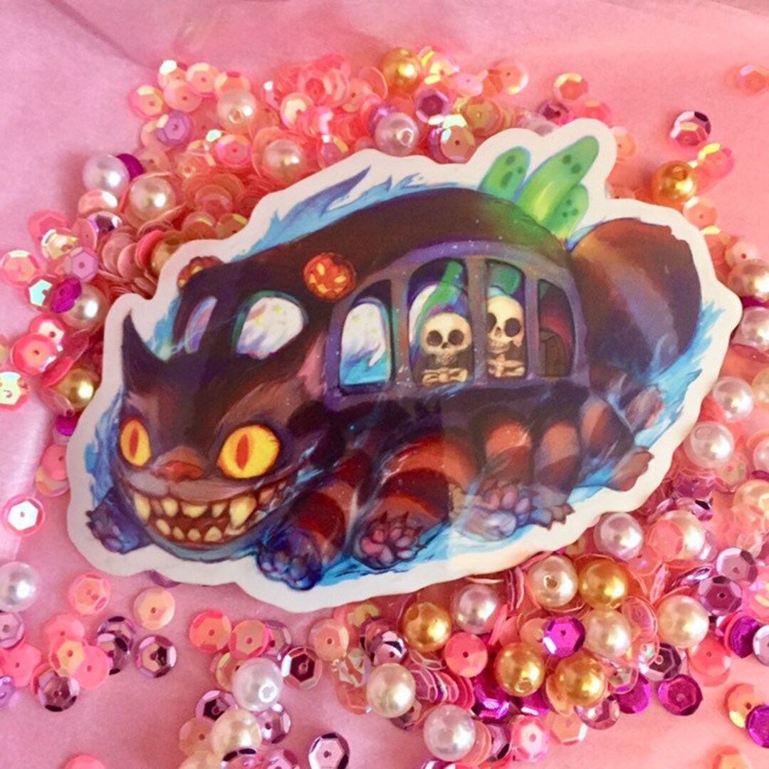 Haunted Cat Bug Translucent See Through Clear Vinyl Sticker - Etsy