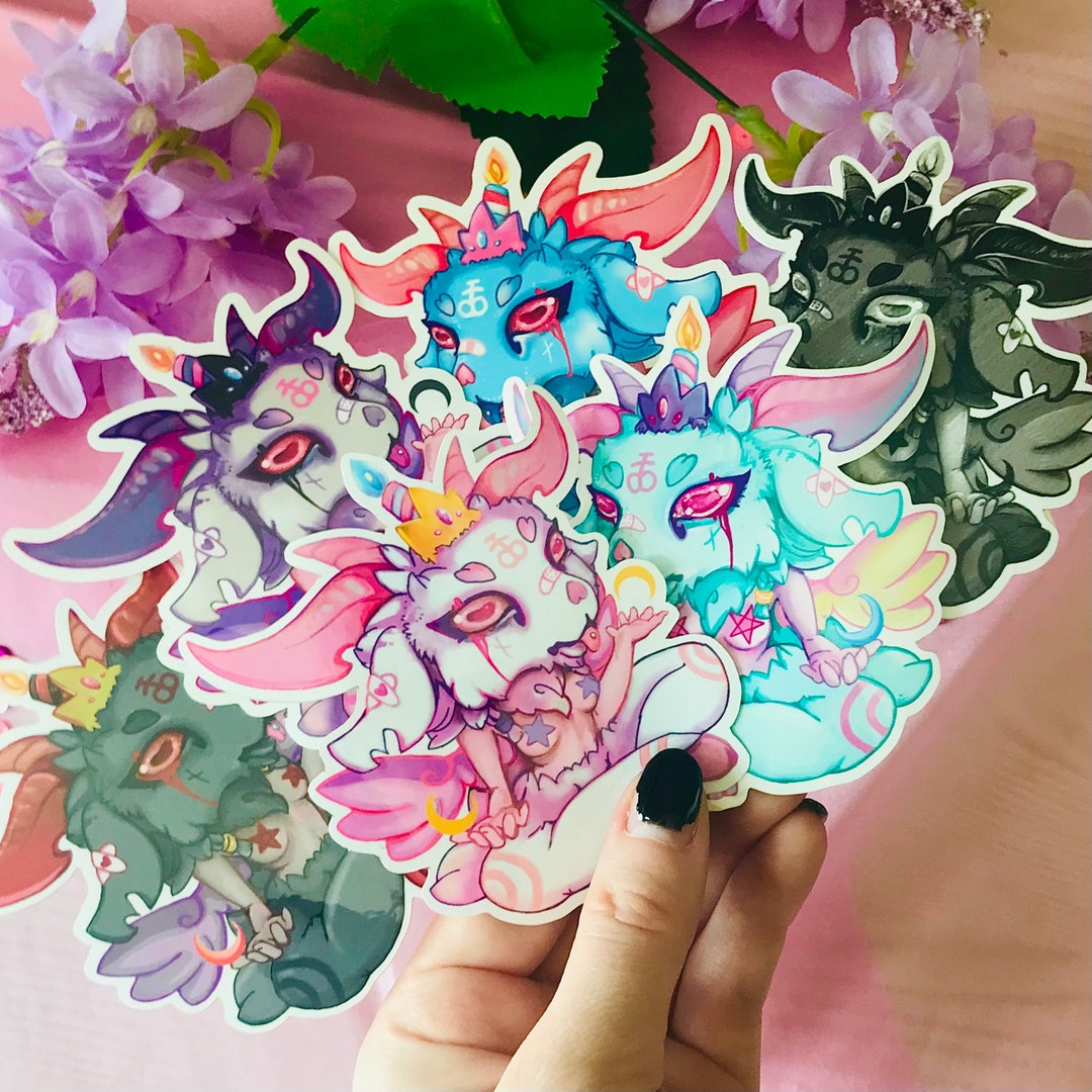 Baby Baphomet Family All 6 Color Variations Limited Edition - Etsy