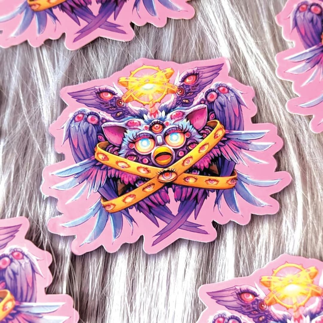 Furby Horror Themed Monster Vinyl Stickers - Etsy