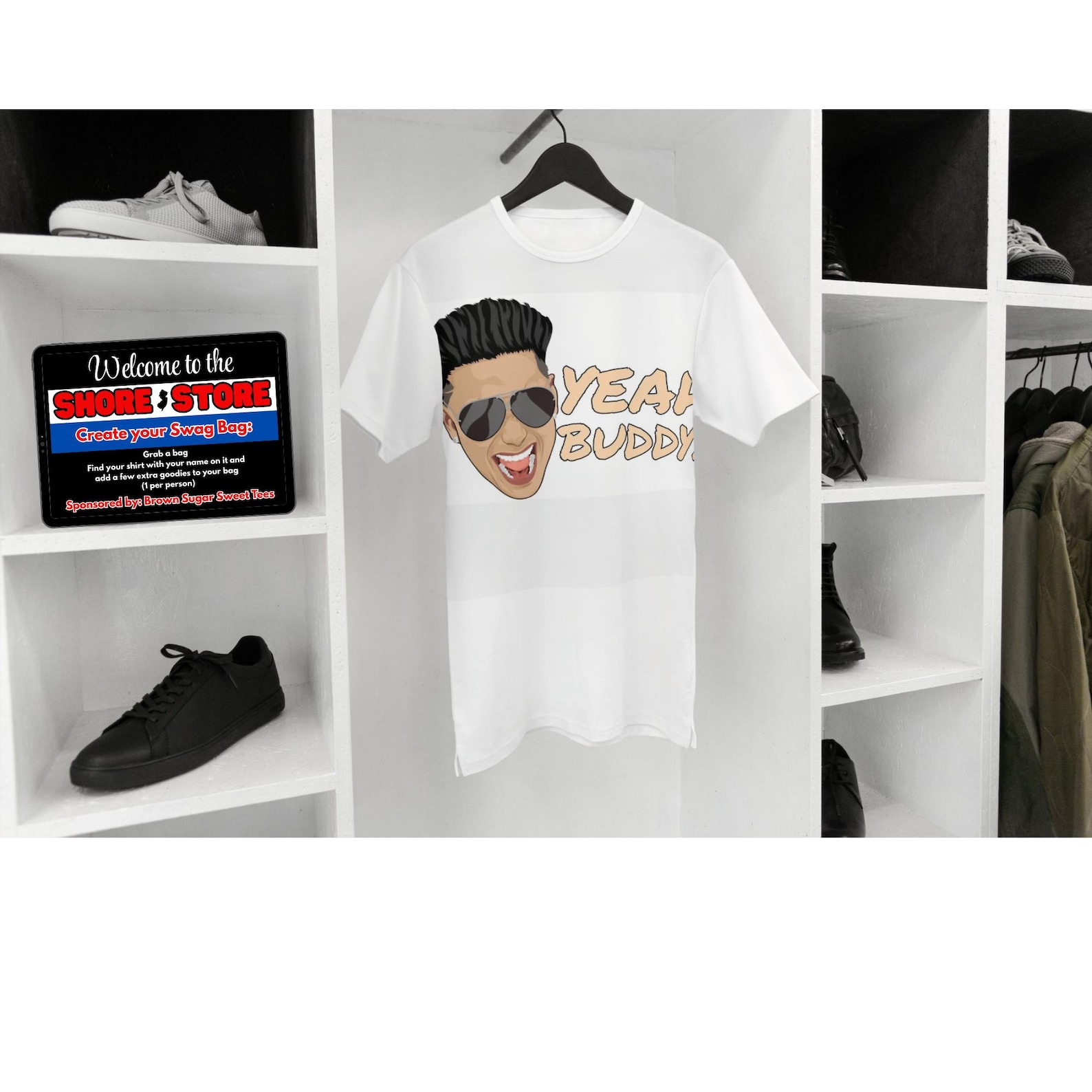 Jersey Shore Party Sign Bundle: Editable Canva Templates (digital ...