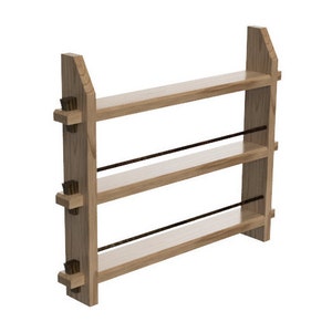 Japanese Inspired Spice Rack Woodworking Plans - Etsy