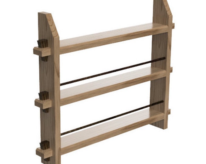 Japanese Inspired Spice Rack Woodworking Plans - Etsy
