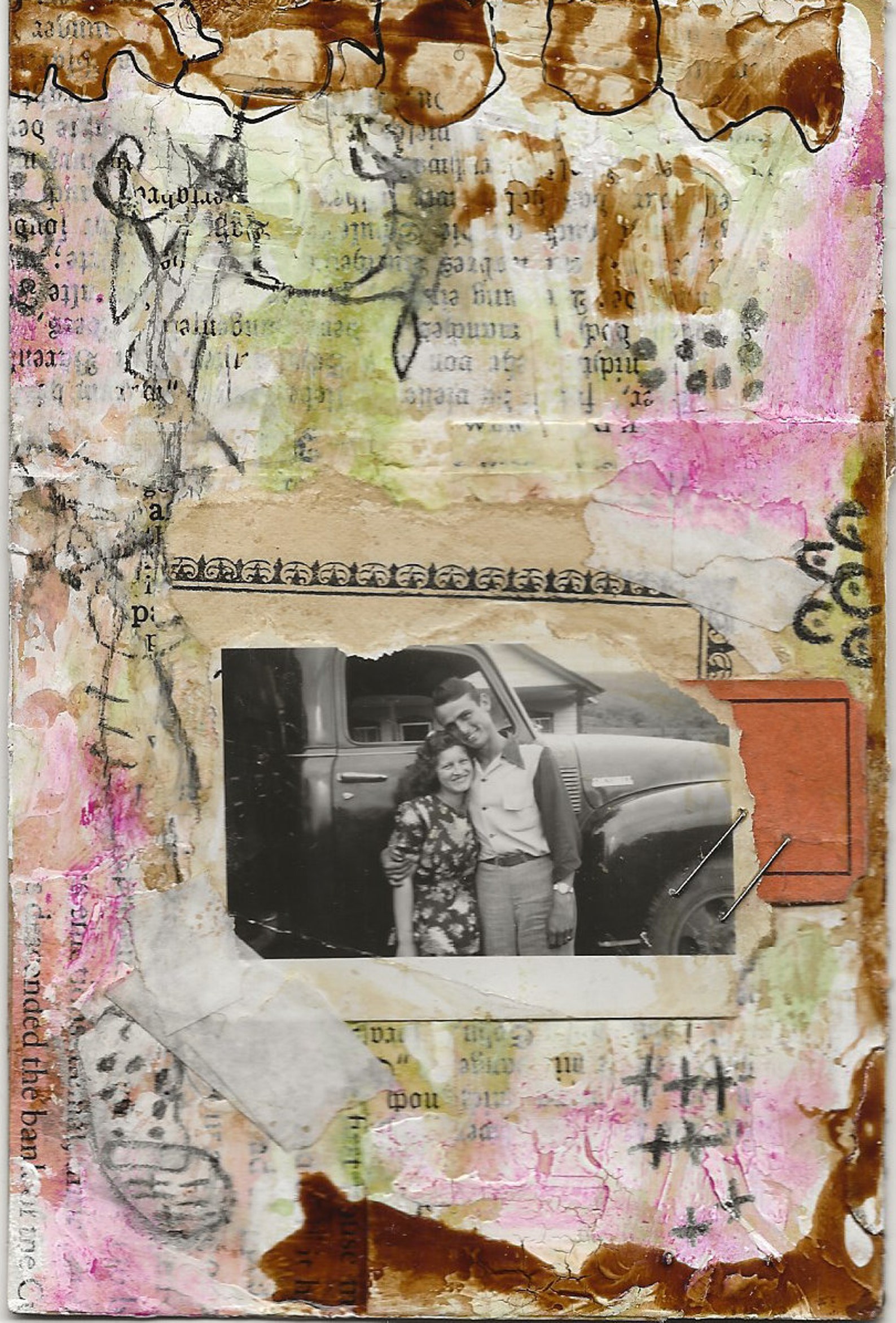 Collage multimedia mixto con foto vintage en tarjeta bingo - Etsy España
