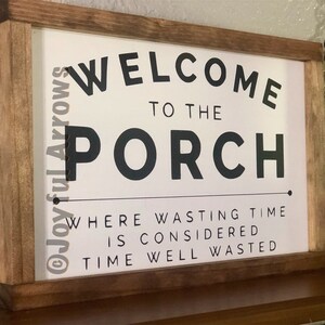 Welcome to the Porch Farmhouse Sign Wood Word Sign Porch Sign - Etsy