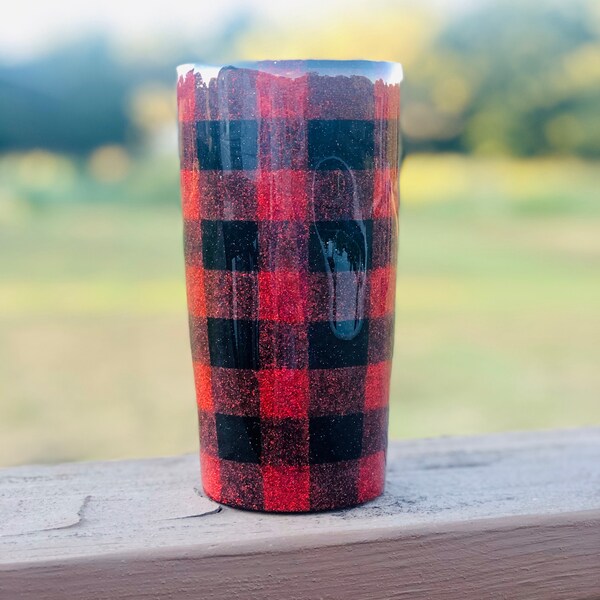 Buffalo Plaid Cups - Etsy
