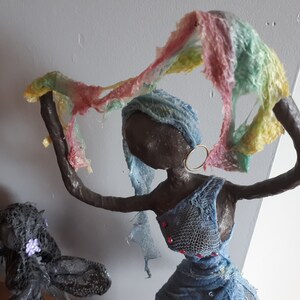 Bleu, Paverpol, Sculpture, Outdoor, Decor, African, Art - Etsy Canada