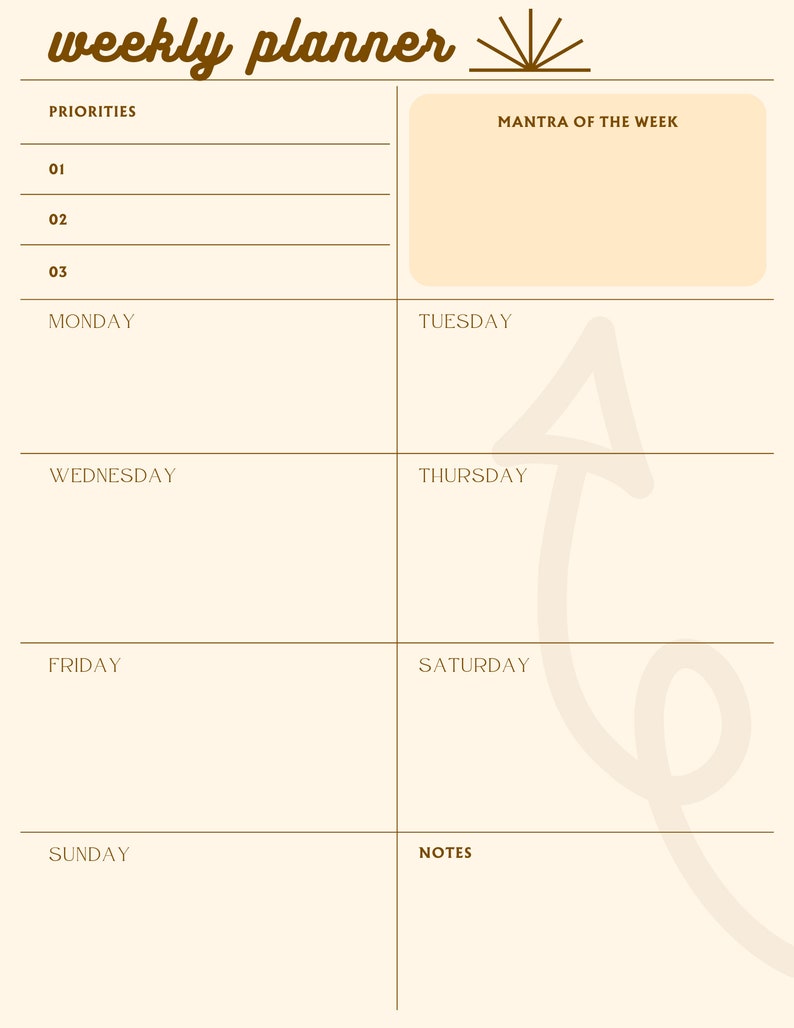 Printable Weekly Schedule: Stay on Track and Accomplish More With This ...
