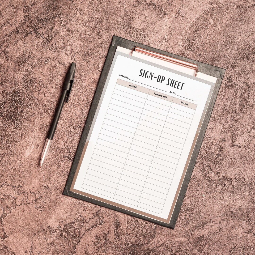 Real Estate Sign-in Sheet Printable - Efficiently Log Client ...