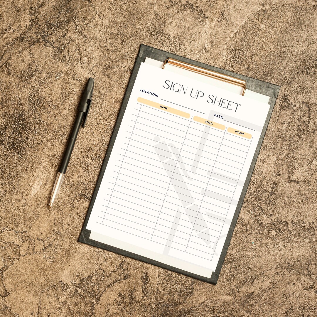 Realtor Sign-up Sheet - Streamline Property Showings and Open Houses ...