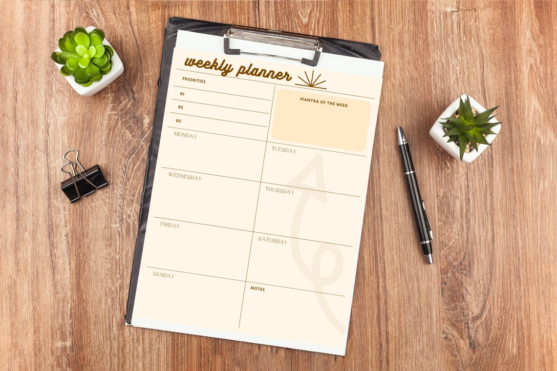 Printable Weekly Schedule: Stay on Track and Accomplish More With This ...