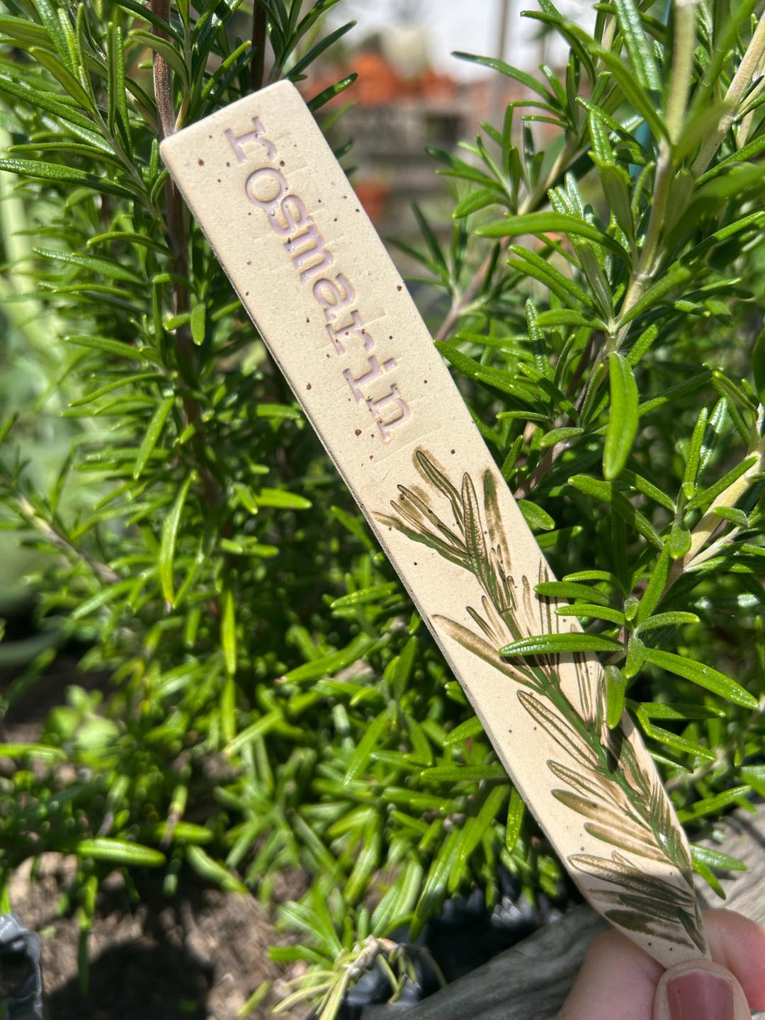 Rosemary Herb Markers | Vegetable Signs | Garden & Balcony Decoration ...