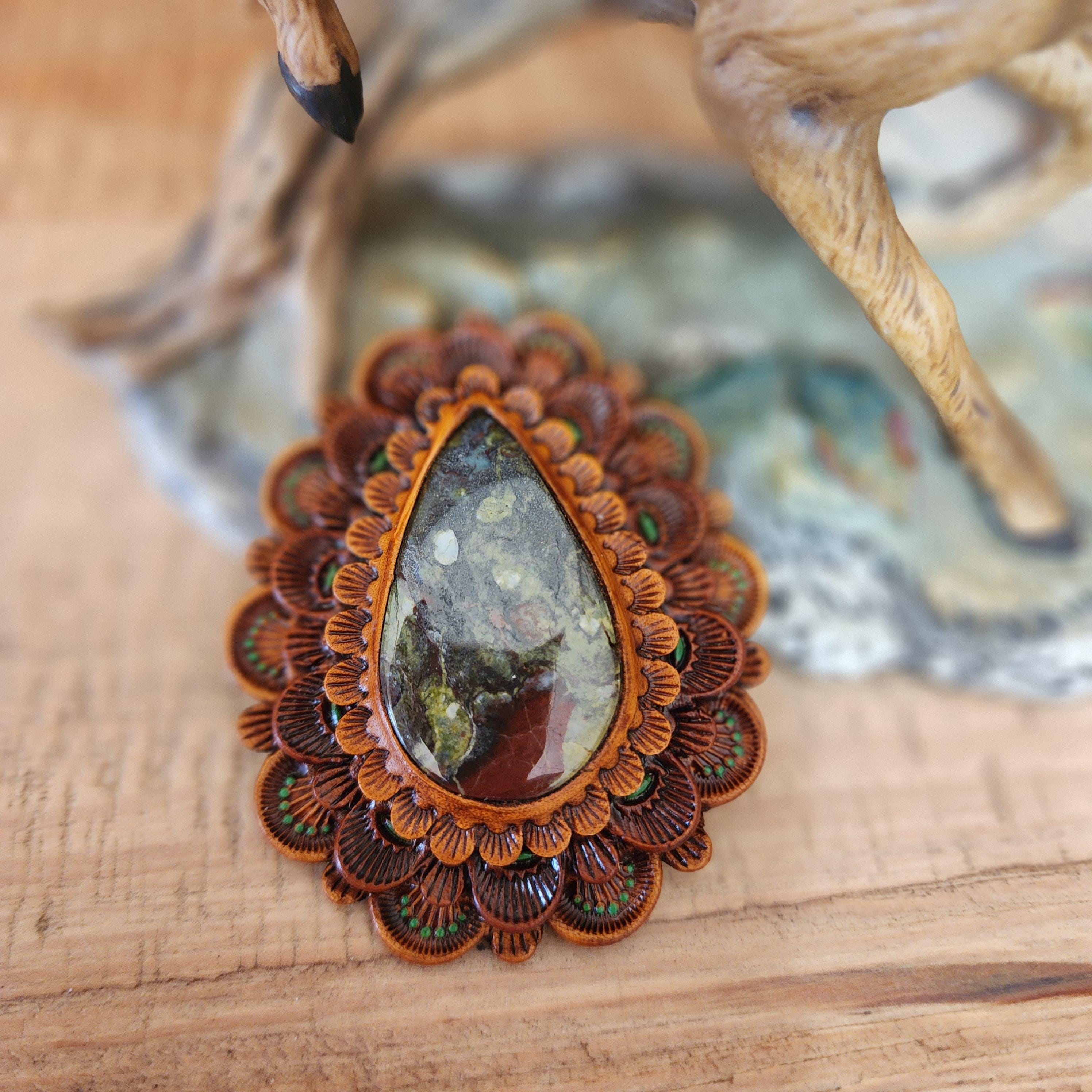 Handmade Tooled Leather Western Conchos With Stones - Etsy