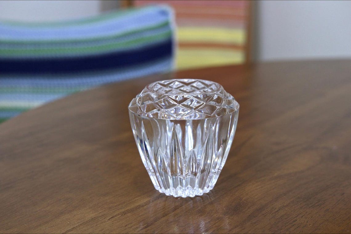 Princess House Lead Crystal Votive Vase - Etsy