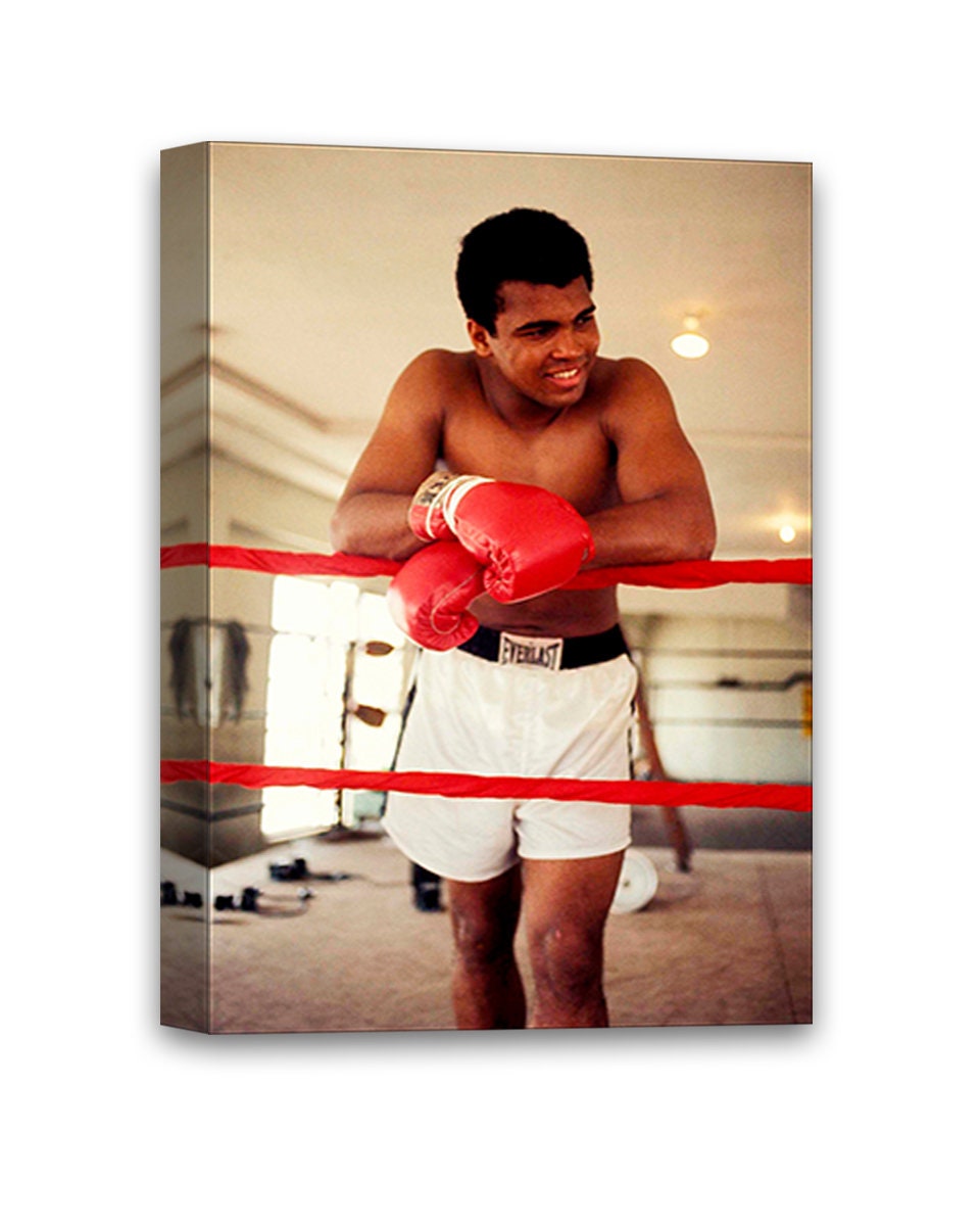 Muhammad Ali Canvas Wall Decor. Ali Workout. Muhammad Ali - Etsy UK