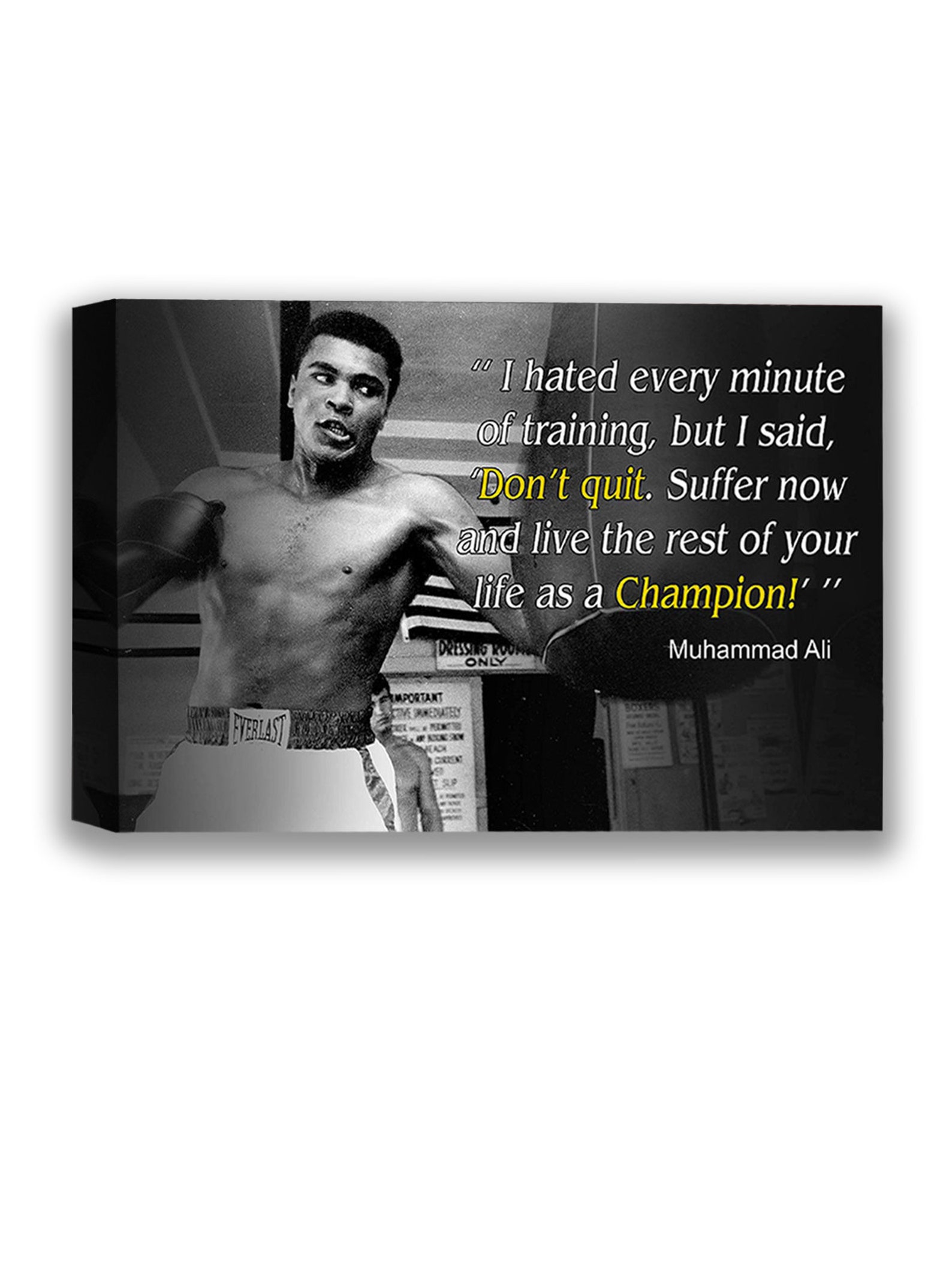 Muhammad Ali Canvas Wall Art Motivational Champion's - Etsy