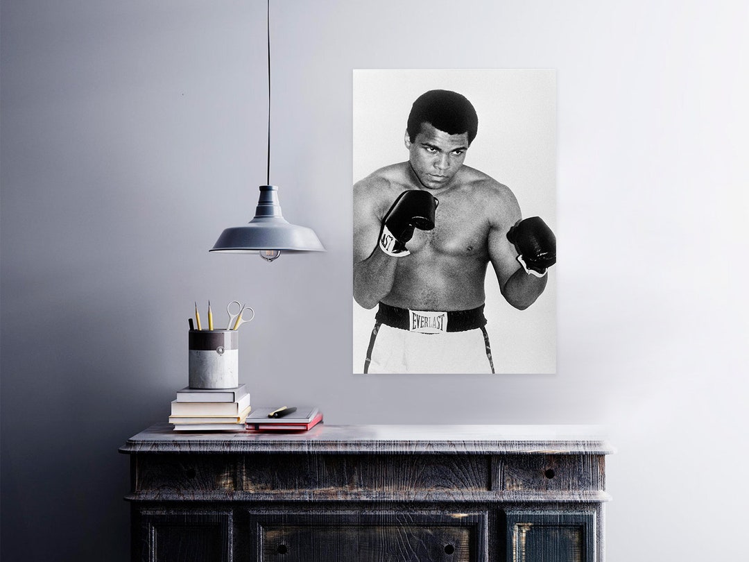 Muhammad Ali Boxing Time.wall Art for Office. Muhammad Ali Art. Black ...