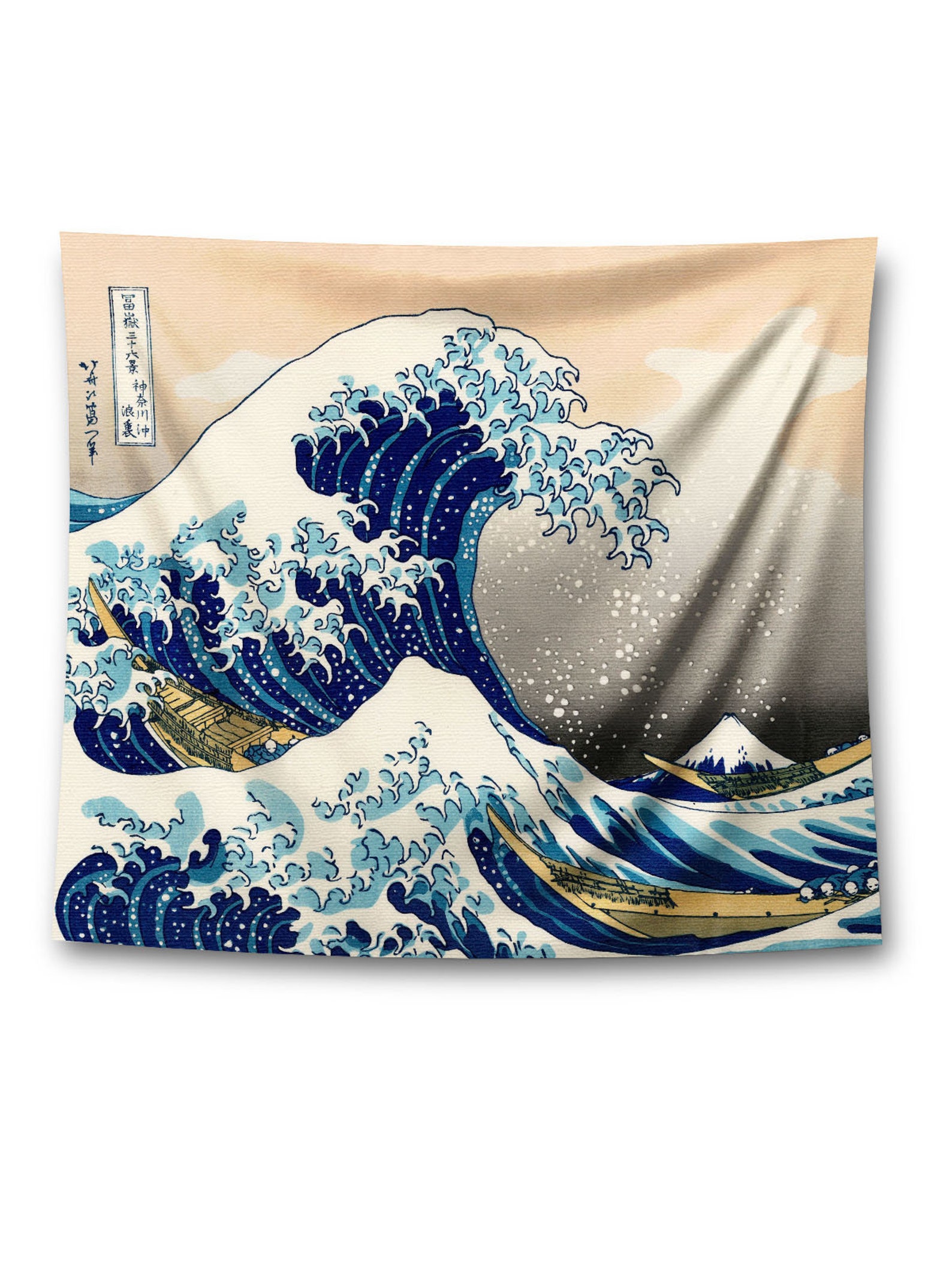 The Great Wave off Kanagawa Wall Tapestry Art Asian Home Decor | Etsy
