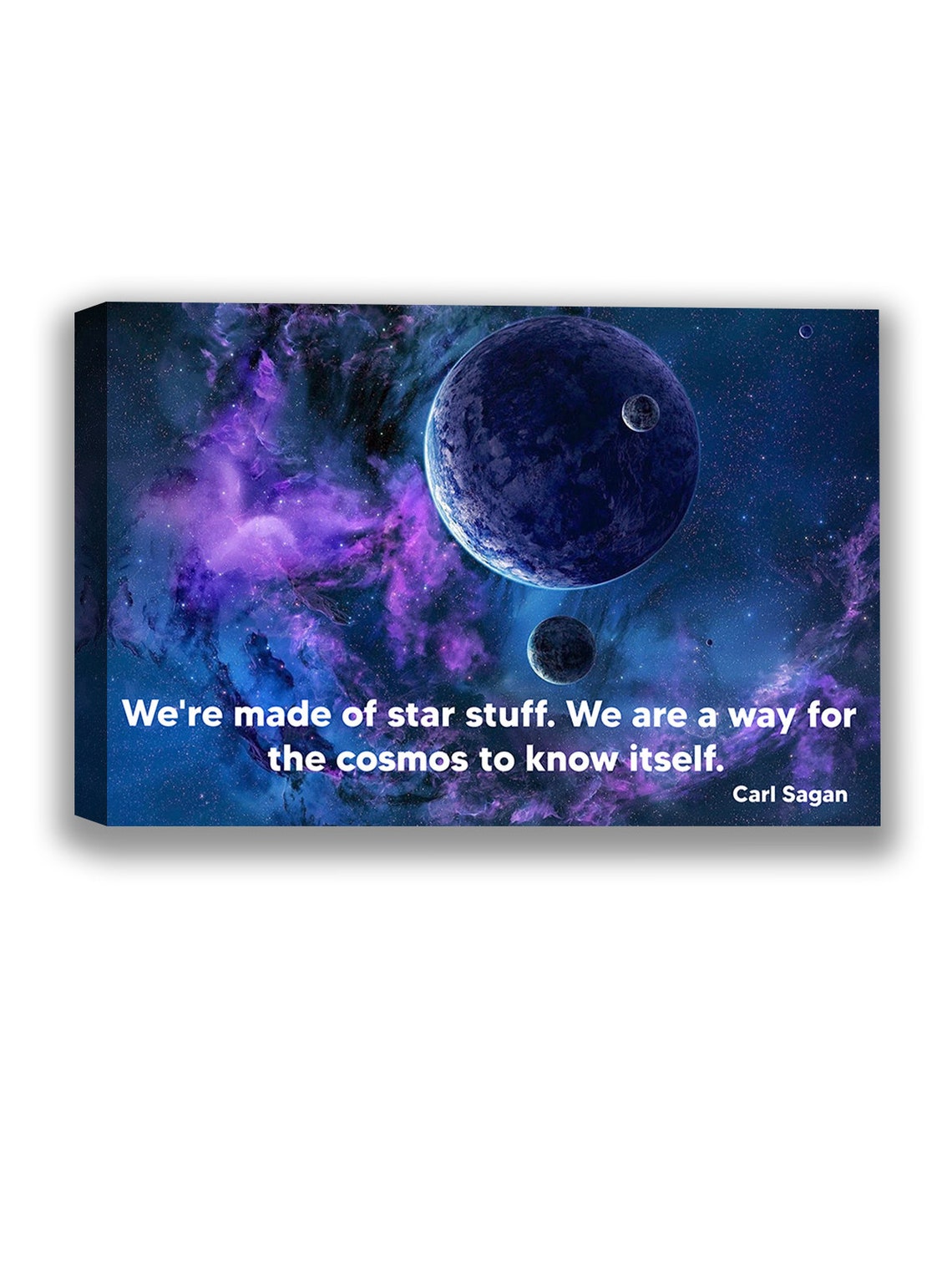 Inspirational Space Quote Canvas Astronomy Wall Art Universe - Etsy France