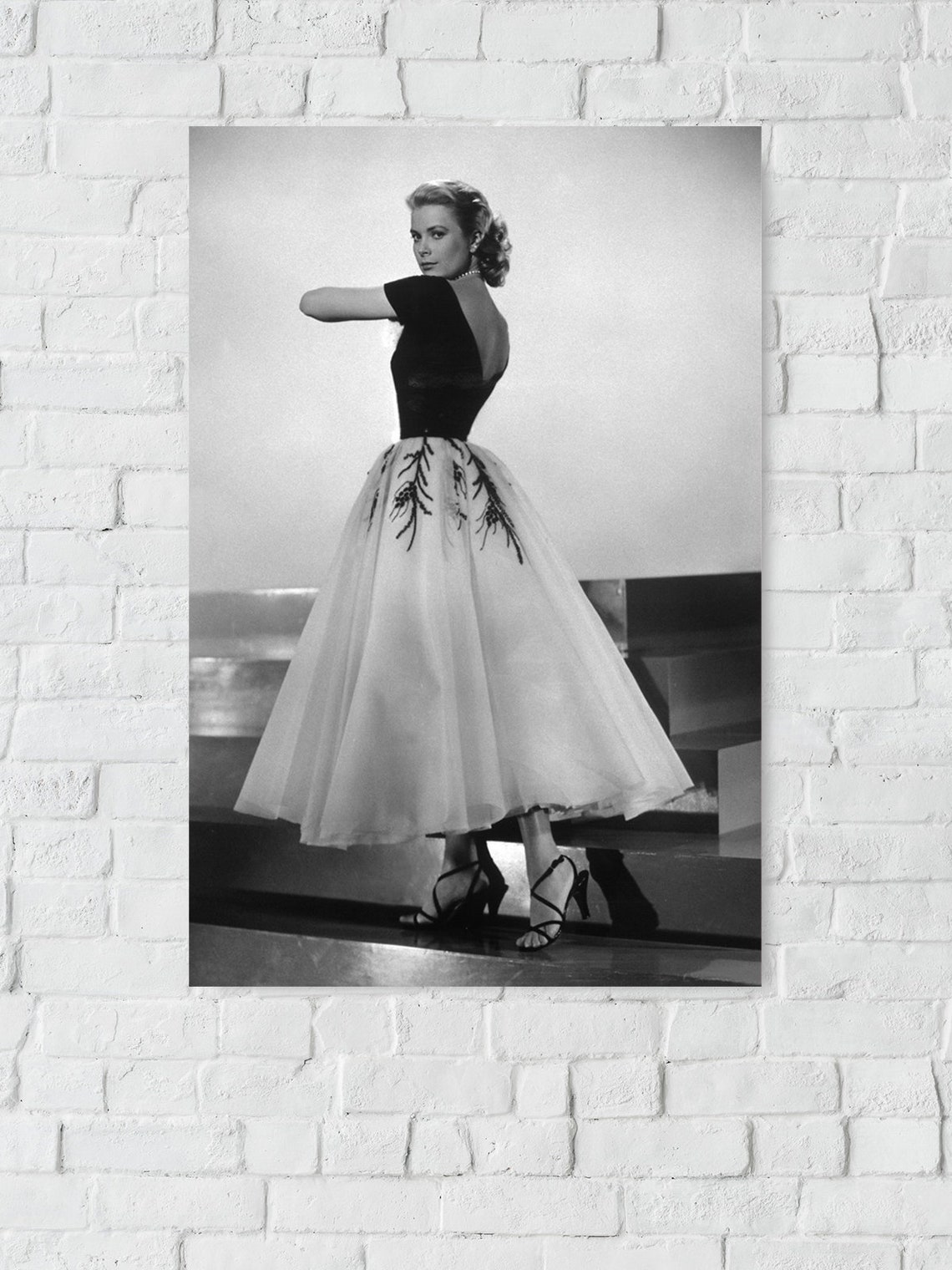 Princess Grace Kelly Poster. Grace Kelly Black and White Wall | Etsy