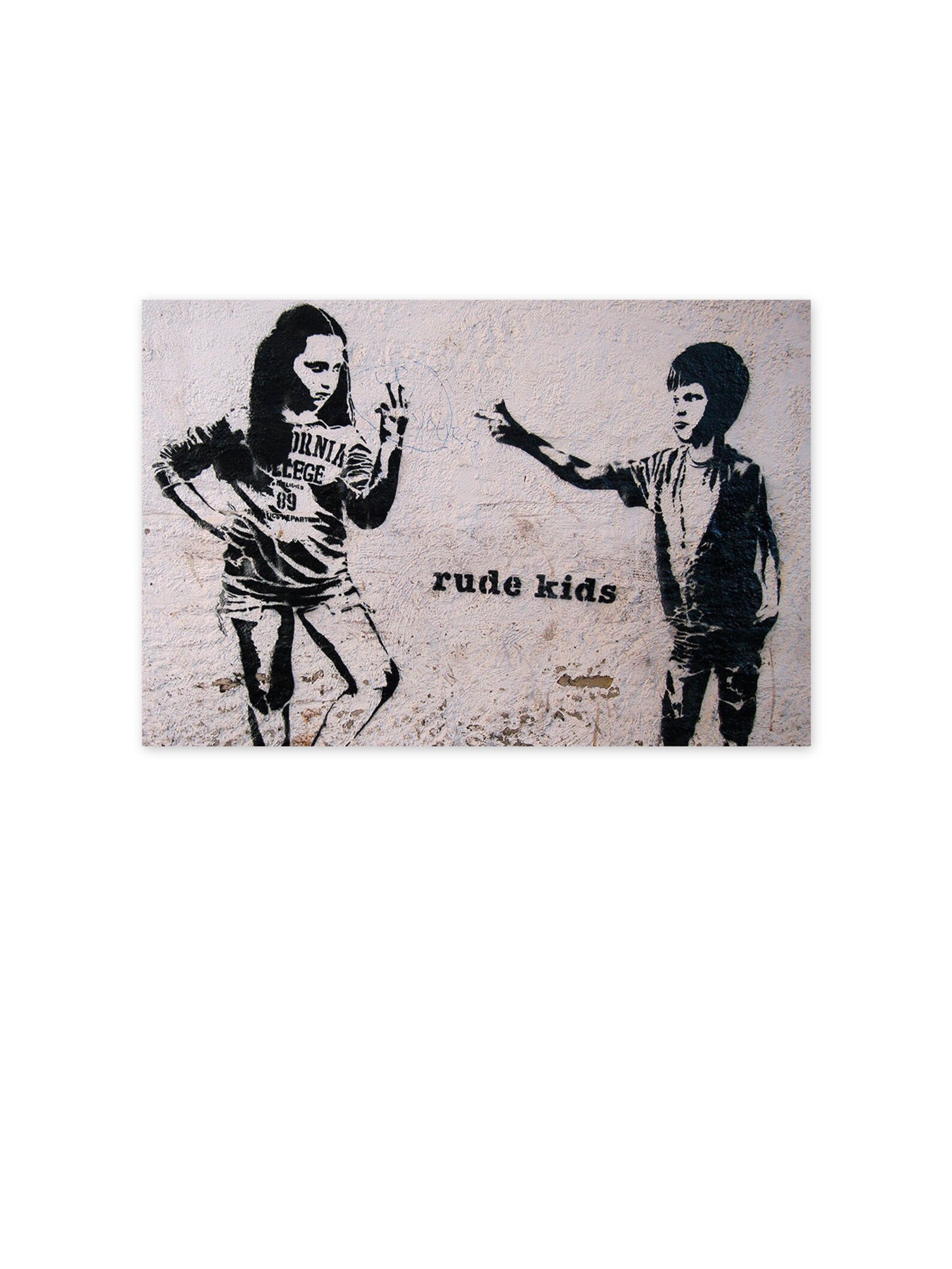 Banksy Poster Wall Art Rude Kids - Etsy