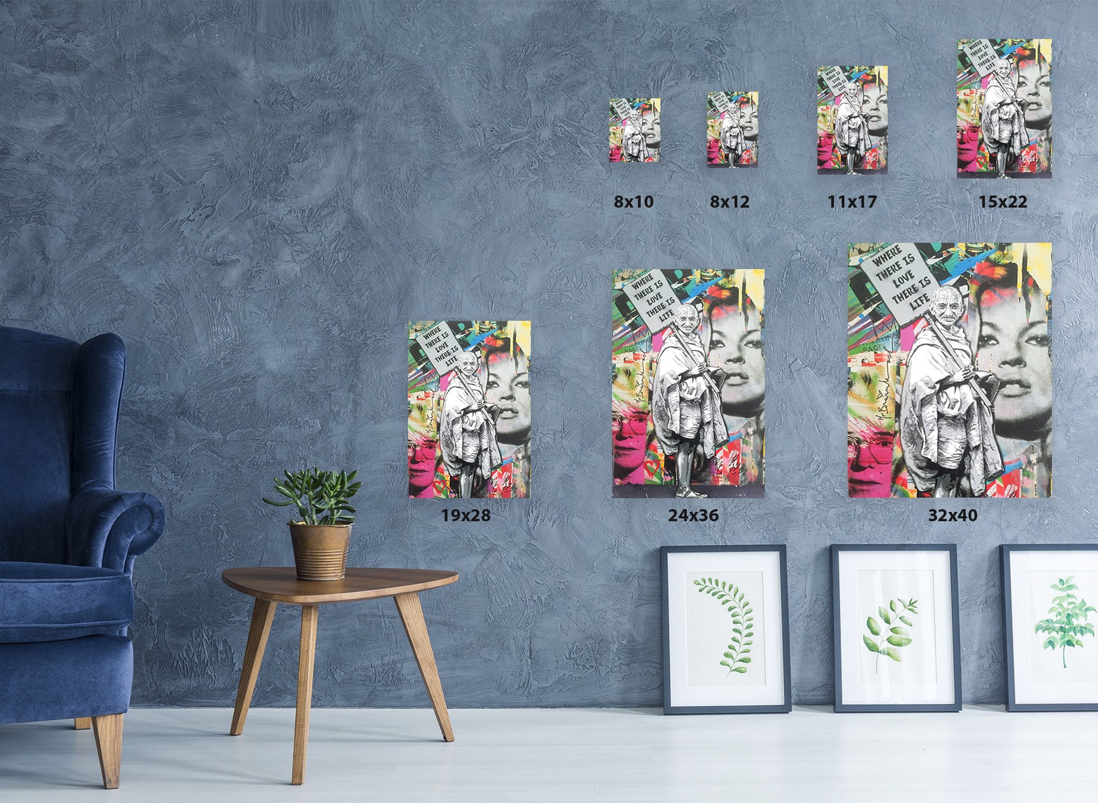 Mr Brainwash Poster Prints. Where There is Love There is Life. Mr ...