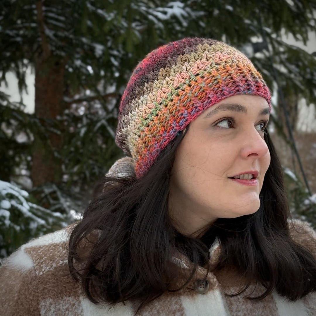 PDF Crochet Pattern Jack Pine Beanie Intermediate Level Adjustable ...