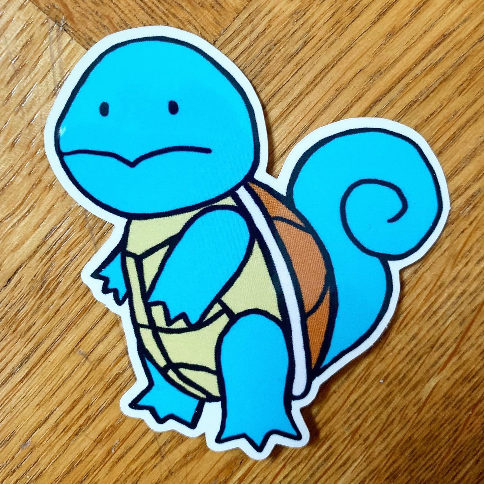 Derpy Derp Pokemon Squirtle Vinyl Sticker Laptop Decal | Etsy