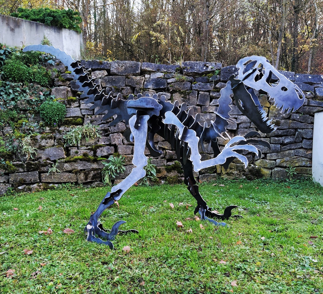 Dino 200 Cm XXL Life-size Patina Garden Decoration Rust Decoration ...