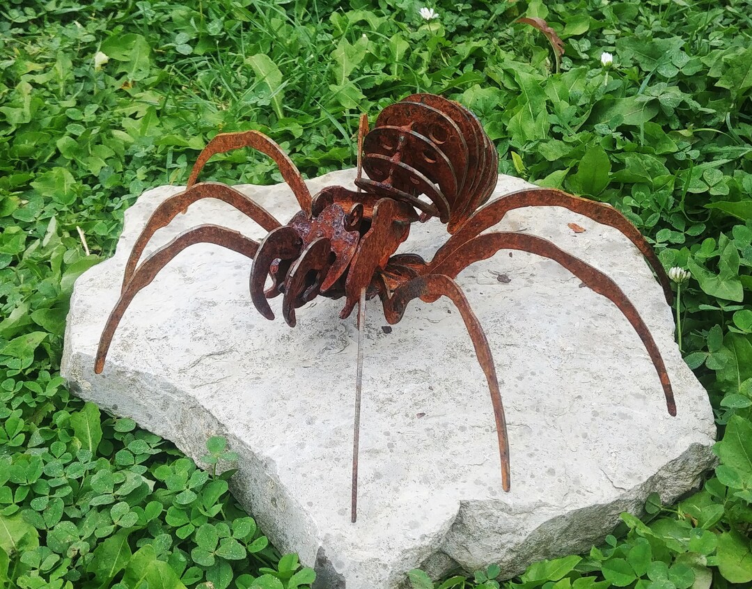 3D Spider Patina Garden Decoration Rust Look Rust Decoration Spring ...