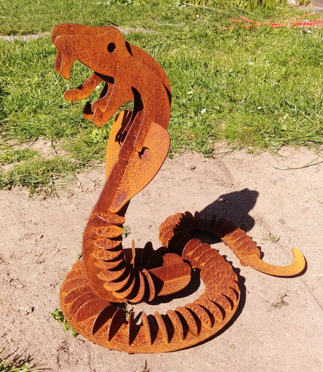 Cobra, Snake, 3D Rust Garden Decoration Rust Decoration Rust Look Snake - Etsy