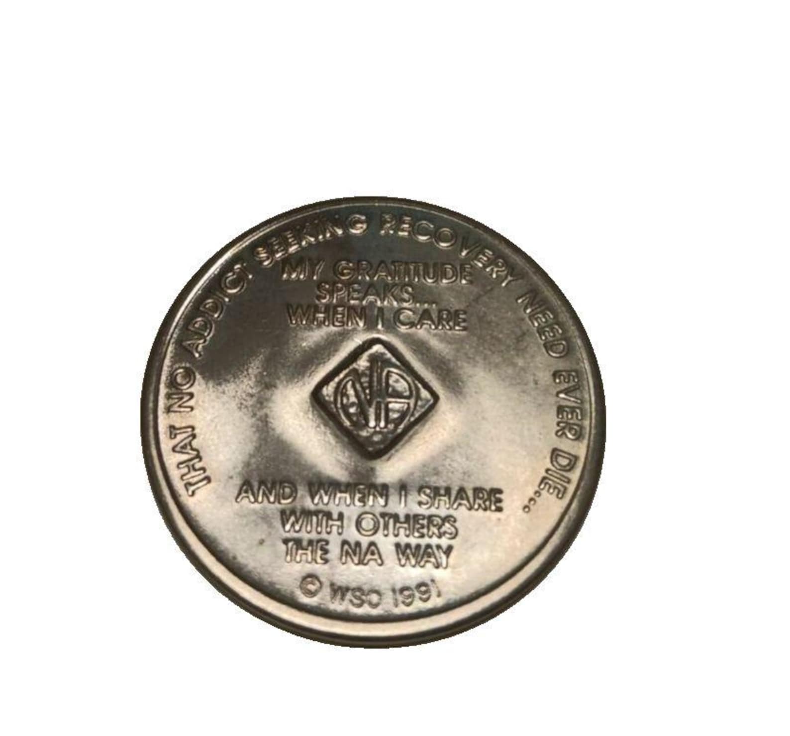 10 Year Narcotics Anonymous Medallion NA X Token Clean Sobriety WSO ...