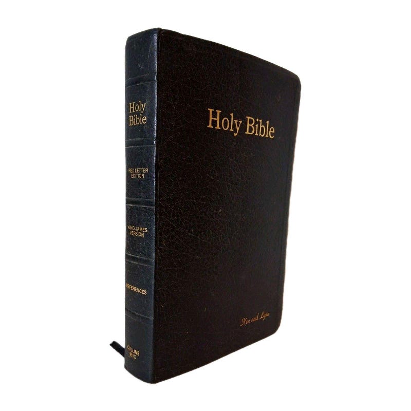 Vintage Collins Bible - Etsy