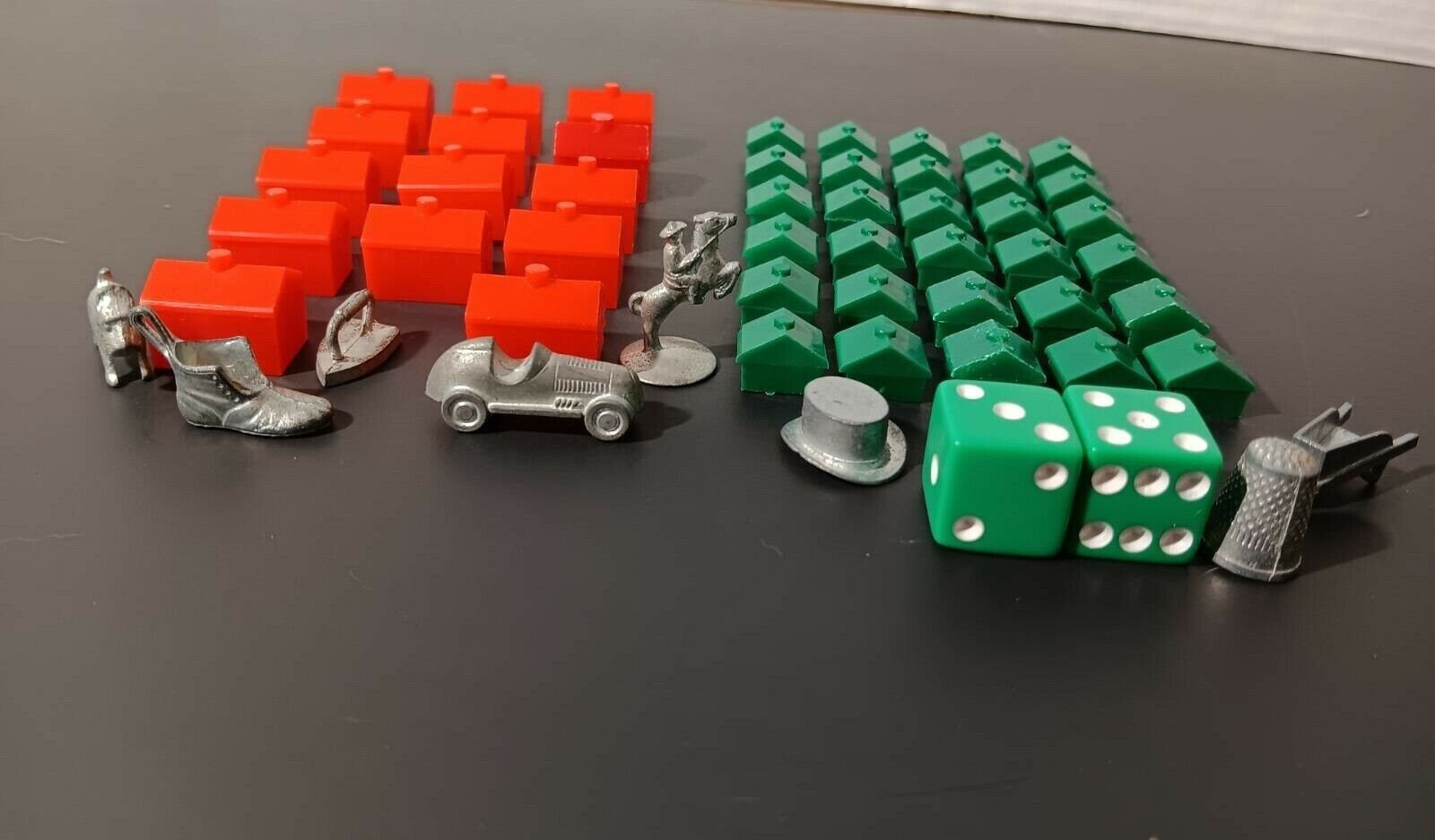 1960s Vintage Monopoly 8 Game Tokens and 44 Buildings Replacements ...