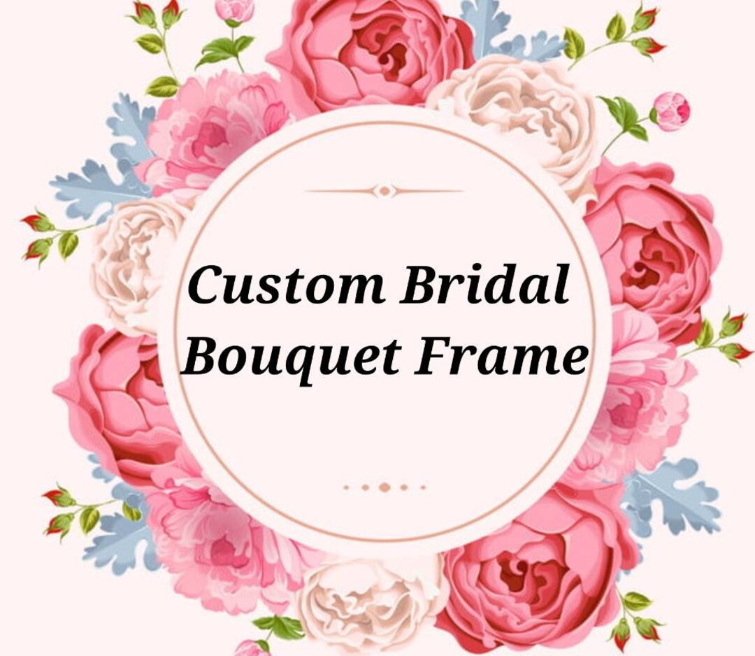 Custom Bridal Bouquet Frame, Bouquet Preservation, Pressed Flower Frame ...