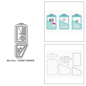 Label Tag Frame Metal Cutting Die MD631 - Etsy