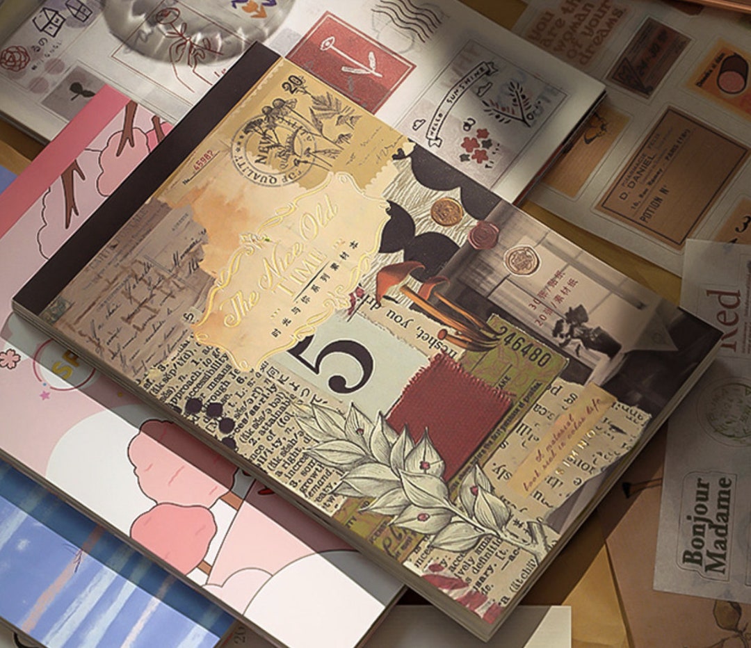 The Nice Old Time Sticker Book 30 PRECUT Frosted Vellum Sticker Pages ...