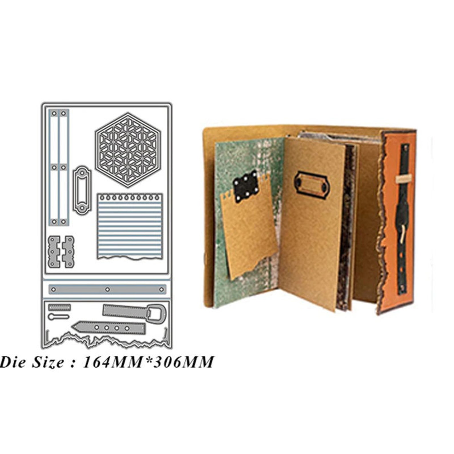 Journal Planner Frame Metal Cutting Die MD613 - Etsy